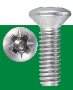 DIN 966 Stainless Steel Cross Recessed Countersunk Raised Oval Head Phillips Machine Screws ...